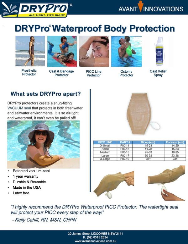 Waterproof PICC Line Protector - Avant Innovations